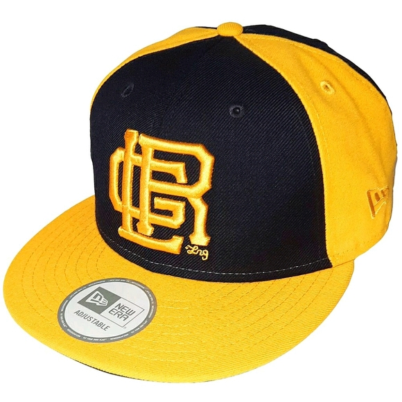 New Era | Accessories | New Era Lrg Monogram Snapback Hat Navy Yellow ...
